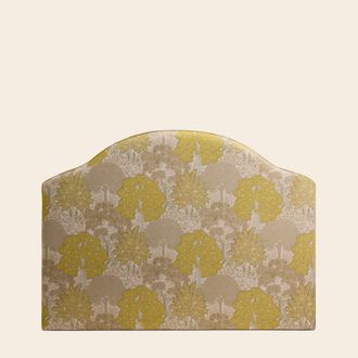 Madura T&ecirc;te De Lit Tapiss&eacute;e Cephee Alisia naturel jaune sulfure - JAUNE