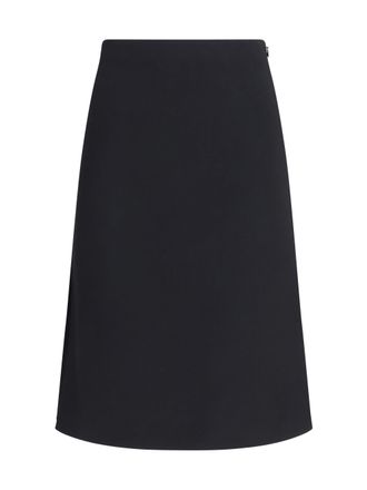 Fendi Womens Skirt Wool And Silk Black (ovis Aries)