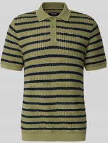 Mc Neal Poloshirt mit Polokragen und kurzer Knopfleiste