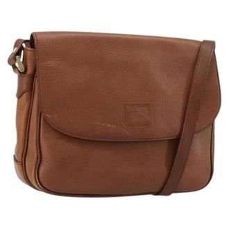 Burberry Sac bandouli&egrave;re en cuir doccasion - Femme - Pre-owned - Brun - Taille: ONE Size