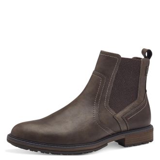 s.Oliver Herren Chelsea Boots aus Kunstleder Elegant, Braun (Mud), 45 EU