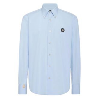 Billionaire Boys Club Homme, Chemises, Bleu, Taille: 2XL Popeline Shirt Regular Fit