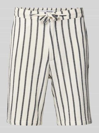 Selected Regular Fit Bermudas mit Strukturmuster Modell BRODY