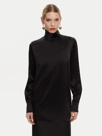 Dolce & Gabbana Bluse F7AI0T FU1AU N0000 Schwarz Regular Fit