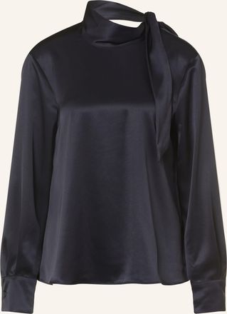 Maje Schluppenbluse Aus Satin blau