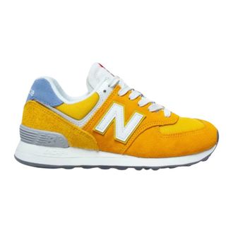 New Balance Wildleder Mesh Schn&uuml;rschuh Gummisohle Schuh - - Shoes - Damen - Gelb - 40 1/2 EU