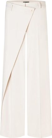 Cambio Anais Wrap Front Pant - - Trousers - Damen - Wei&szlig; - M L32