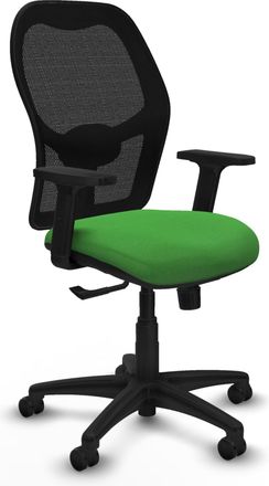 Piqueras y Crespo Drehstuhl mit Aloze-Armen, h&ouml;henverstellbare Lendenwirbelst&uuml;tze, ausgestattet mit 3 Positionen und Schneidschaum, mit selbstfahrenden R&auml;dern, Schwarz/