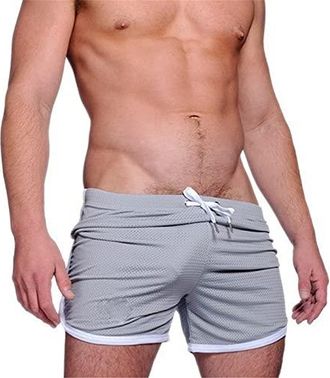 Generic Short de plage d&eacute;t&eacute; pour homme - Short dentra&icirc;nement pour la gym, le bodybuilding, lhalt&eacute;rophilie, lentra&icirc;nement, la course &agrave; pied, les vacances, coup