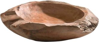 JACK Holzschale - Teakholz - Ø 40 cm - jedes Teil EIN Unikat