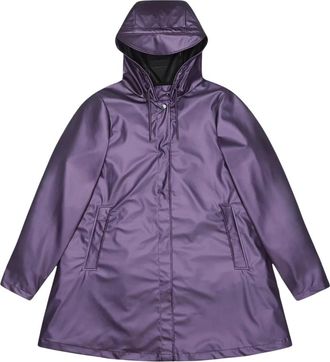 Rains Femme, Vestes, Violet, Taille: 40 FR A-Line W Jacket W3