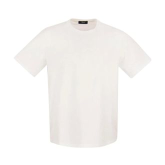 Herno Homme, Tops, Blanc, Taille: L T-shirt essentiel &agrave; col rond