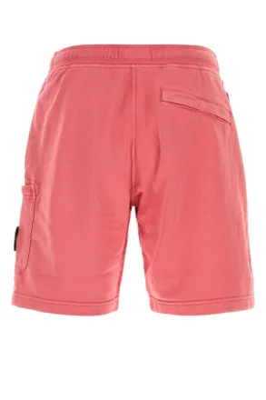 Stone Island Geranium Bermuda Shorts - Pink