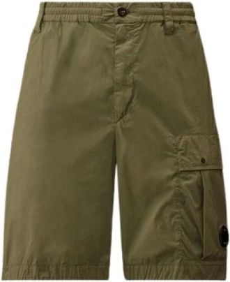 C.P. Company C.p. Company, Homme, Shorts, Vert, Taille: XL Bermuda Cargo in 50 Fili Stretch