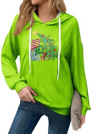 Generic Le Grinch Sweat A Capuche Femme Pyjama Sweet Pull Adulte Hiver Femmes Polaire Deguisement 2025 Costume De Sweatshirts Plaid Vêtements The Pilou Noel C