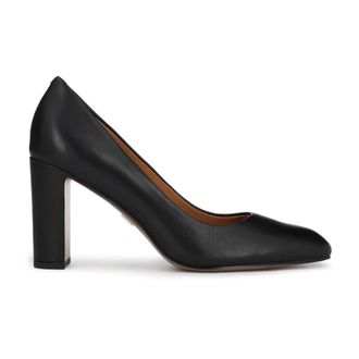 Kazar Femme, Chaussures, Noir, Taille: 40 EU Kazar Escarpins noirs en cuir sur talon bloc stable