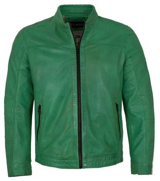 Jilani Lederjacke Ragon-2 Jilani - Herren Lederjacke Lammnappa gr&uuml;n