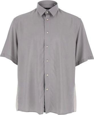 low brand Homme, Chemises, Gris, Taille: S Short Sleeve Shirt
