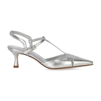 Sergio Levantesi Silberner Slingback-Pump Edvige - - Shoes - Damen - Grau - 39 EU