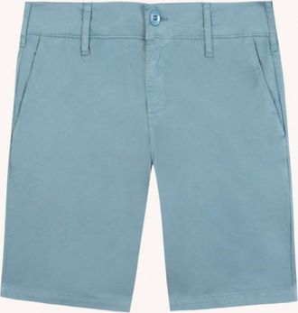 Faguo Bermuda bleu gris&eacute; coton - SAULIEU