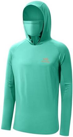 Bassdash UPF 50+ Chemise de pêche à Manches Longues avec Masque UV pour Homme