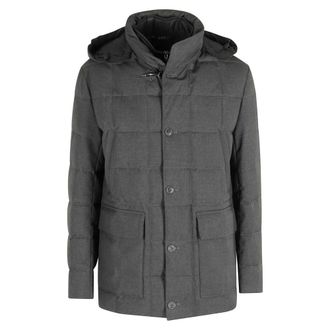 Fay New Piumino Capp Staccabile - - Jackets - Herren - Grau - S