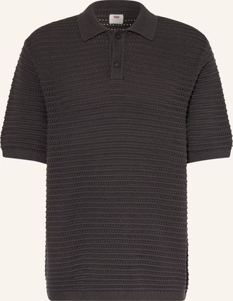 Levi's Strick-Poloshirt Laguna Relaxed Fit schwarz