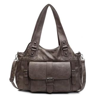 Generic Sacs bandouli&egrave;re pour femmes en cuir synth&eacute;tique, sac &agrave; main uni pour femme, sac sous le bras &agrave; grande capacit&eacute; pour voyager, faire du shopping, trava