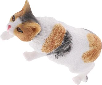 Yardwe Katzenfigur PVC Robustes Katzenmodell Kleine Schreibtischdekoration Für Zuhause Büro Geschenk