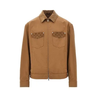Gucci Canvas jacket with corduroy details Man 52