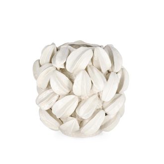 BIZZOTTO Vase Carambola blanc H32