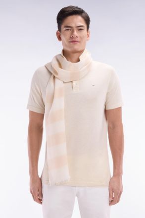 Eden Park Ch&egrave;che Ray&eacute; En Coton M&eacute;lang&eacute; Beige