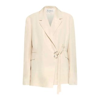 J.W.Anderson Beige Jacke mit seitlichem Knotenverschluss und Ankerhaken - - Jackets - Damen - Beige - 3XS