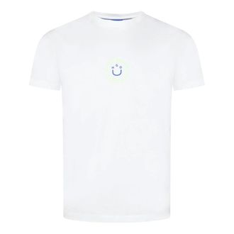 HUGO BOSS Homme, Tops, Blanc, Taille: S T-shirt en Tricot &Eacute;lastique Bleu