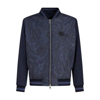 Etro Bomber Travel Jacket - - Jackets - Herren - Blau - L
