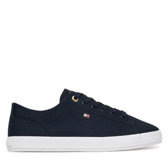 Tommy Hilfiger Sneakers Tommy Hilfiger Th Foxing Sneaker Canvas FW0FW09170 Dunkelblau