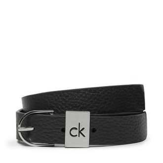 Calvin Klein Dameng&uuml;rtel Calvin Klein Ck Loop Thin Round Buckle 2.5 K60K612856 Schwarz
