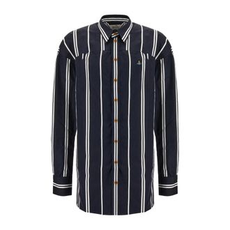 Vivienne Westwood Printed Popeline Shirt - - Shirts - Herren - Schwarzk - S