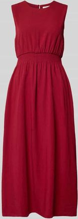 Moss Copenhagen Midikleid aus Viskose-Mix mit Rundhalsausschnitt Modell Daria