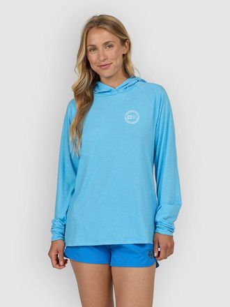 Salty Crew Circled Tech Hoody Longsleeve Lycra pool blue