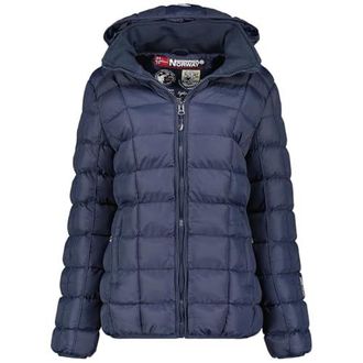 Geographical Norway Babette Lady Short Parka Longue Epaisse Chaude Femme Automne Hiver - Manteau Fin Capuche Fausse Fourure - Blouson Coupe Vent - Doudoune Elegante Femme
