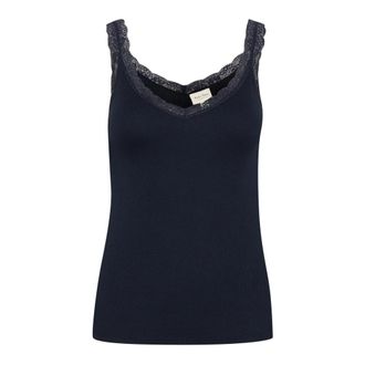 Part Two Dunkelblaues Spitzenoberteil - - Tops - Damen - Blau - XS