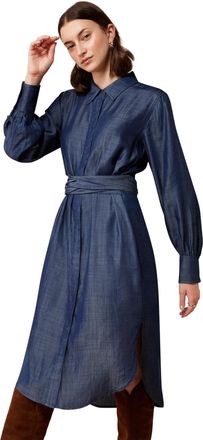Ariat Womens Culham Dress Long Sleeve in Rein Blue, Size X-Large, by Ariat