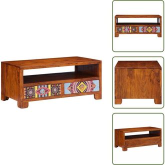 vidaXL vidaXL Couchtisch 90x50x40 cm Massivholz Akazie