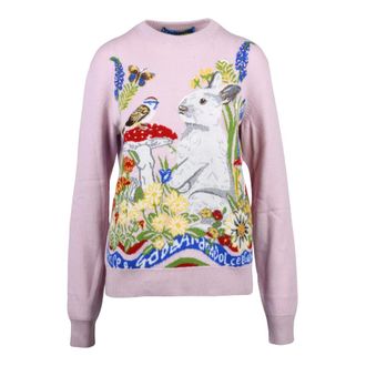 Dolce & Gabbana Pullover Girocollo - - Knitwear - Damen - Rosa - XL