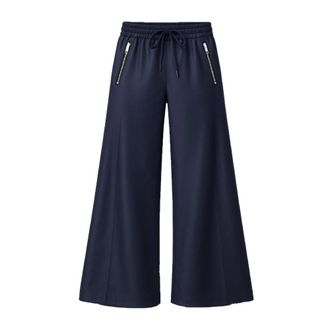 Silvian Heach Weite Hosen mit Frontrei&szlig;verschl&uuml;ssen - - Trousers - Damen - Blau - M