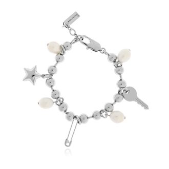 Marc Jacobs Femme, Accessoires, Gris, Taille: ONE Size Bracelet &agrave; breloques