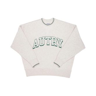 Autry University-inspiriertes Langarm-Jersey-Sweatshirt - - Sweatshirts & Hoodies - Herren - Wei&szlig; - L