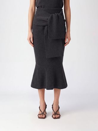 Jacquemus Midi-Strickrock von aus Merinowolle und Kaschmir mit drapierter Taille
