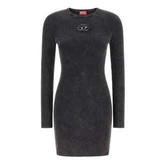 Diesel M-Anchorage-Ls Mini Kleid - - Dresses - Damen - Schwarzk - S